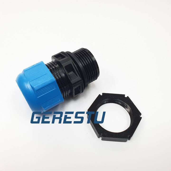 Wiska Exi Blue Color Polyamide Cable Gland - Long Thread