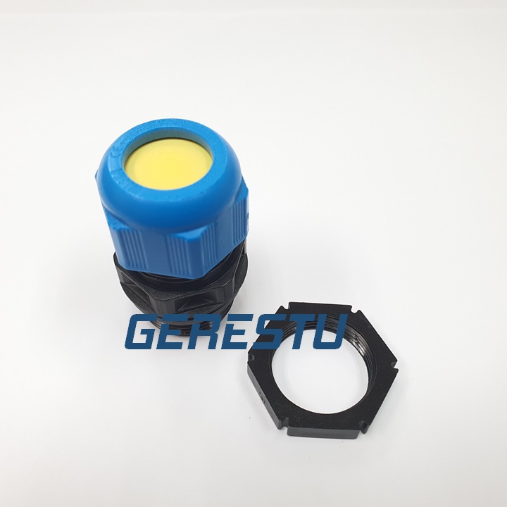 Wiska Exi Blue Color Polyamide Cable Gland - Long Thread